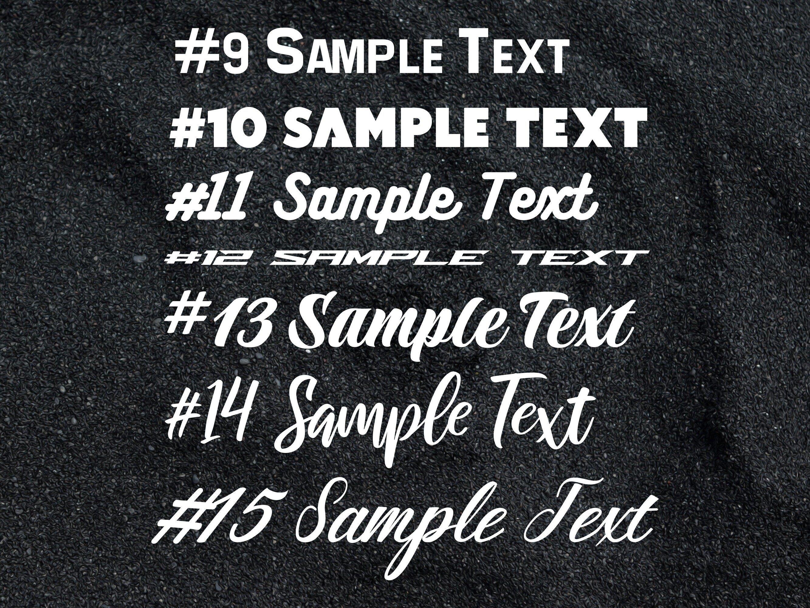 Custom Reflective Name Decal | White | Car Tumbler Laptop Vinyl ...