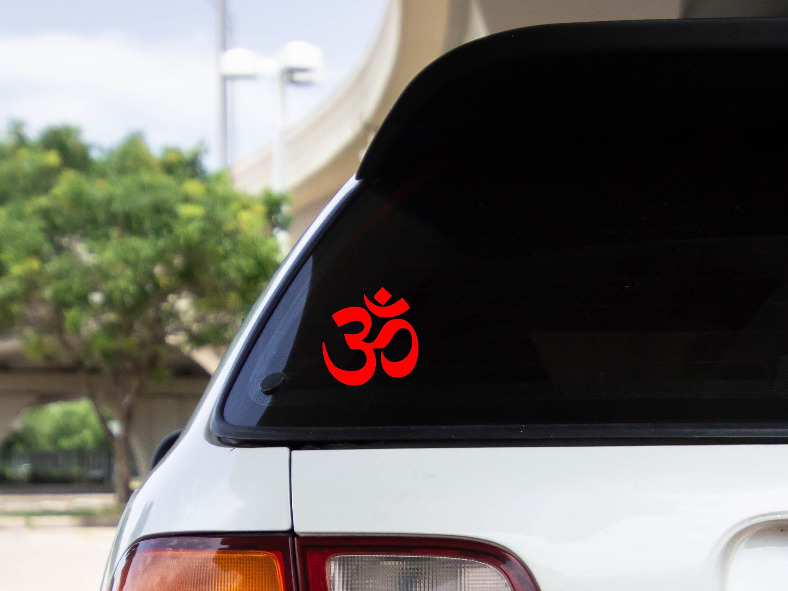 Om Decal Sticker for Car, Rear View Window Aum Decal Sticker, Laptop ...