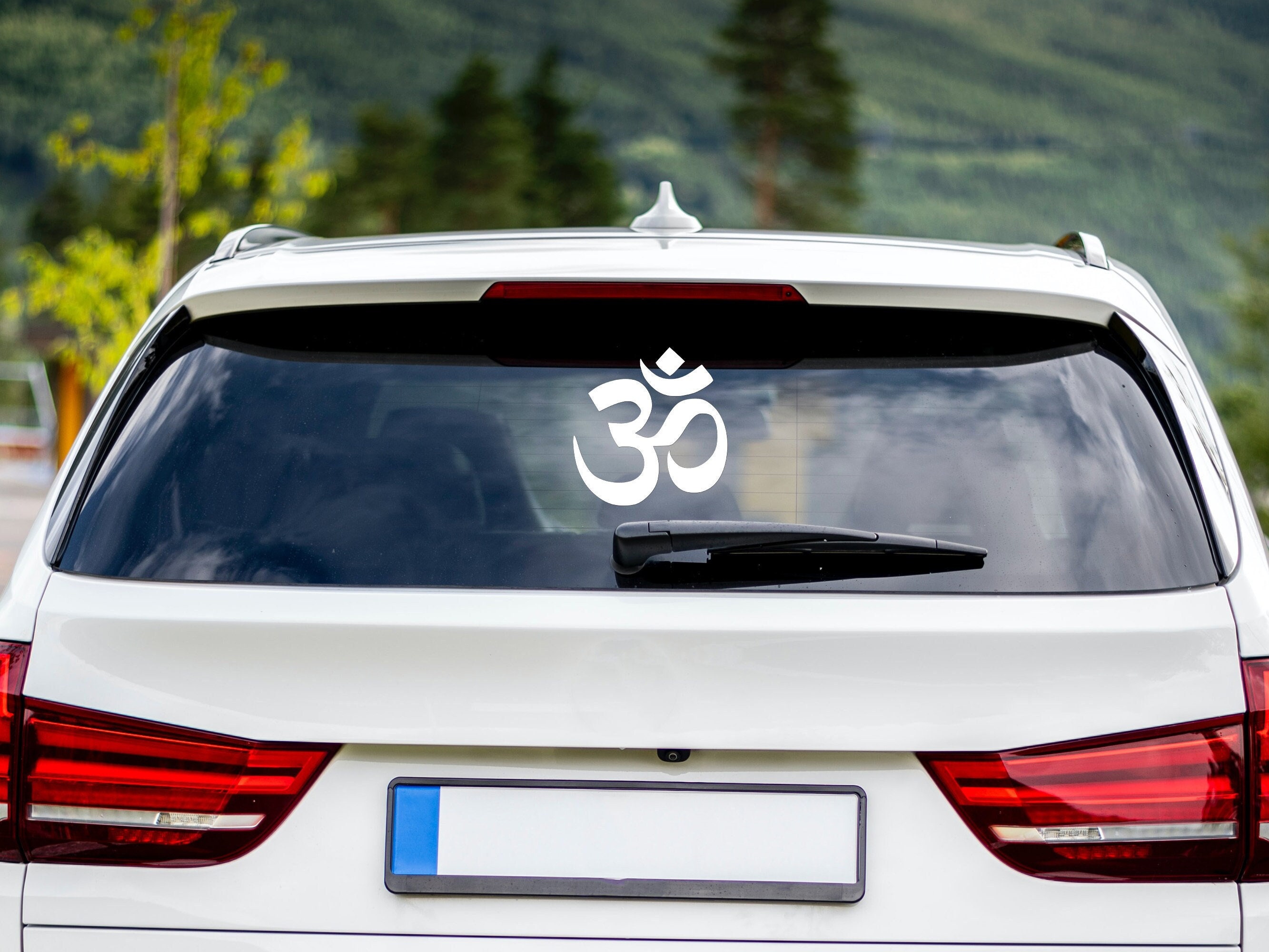 Om Decal Sticker for Car, Rear View Window Aum Decal Sticker, Laptop ...