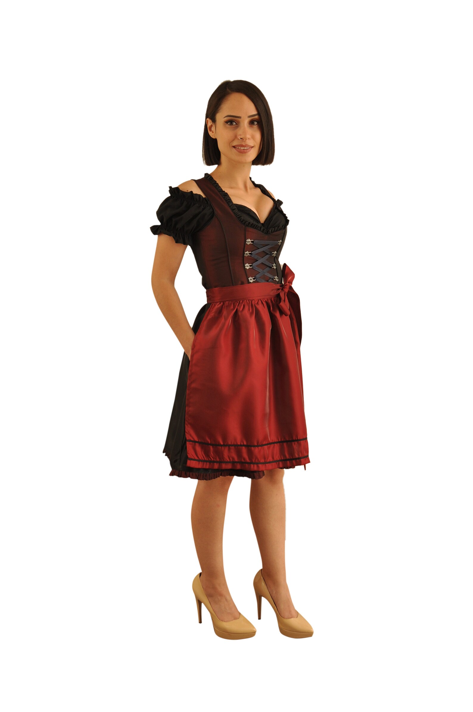 Womens Gothic German Dirndl Dress Costumesplus Size Etsy