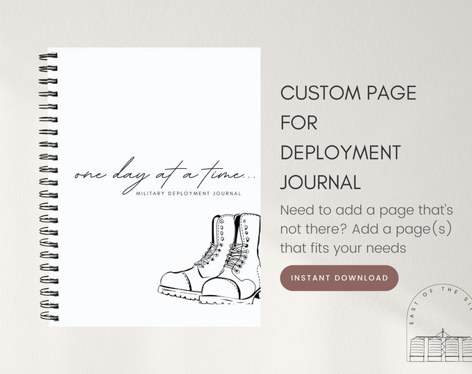 Printable Army, Navy, Air Force, Marine, Coast Guard Deployment Book ...