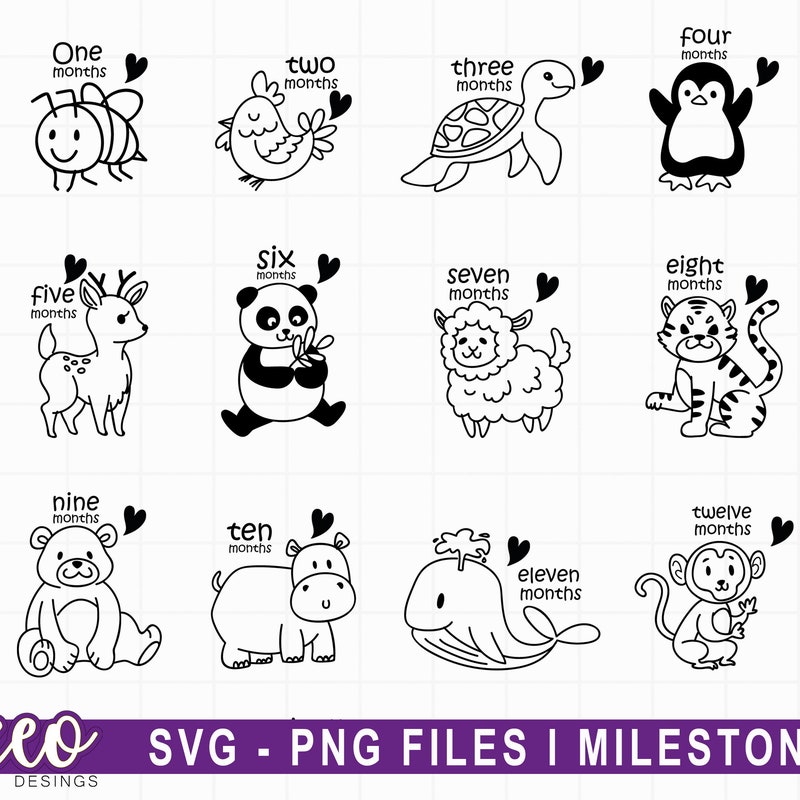 Baby Animals Svg - Etsy