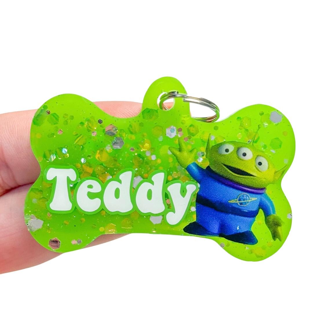 Toy Story Alien Dog Tag Resin Dog Tag Custom Pet ID Tag Puppy Gift ...