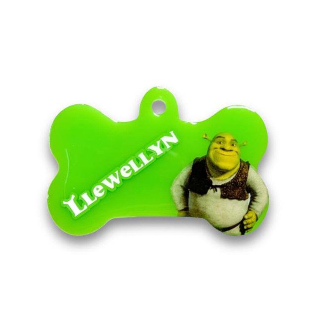 Shrek Custom Dog Tag, Resin Dog Tag, Custom Pet ID Tag, Puppy Gift ...
