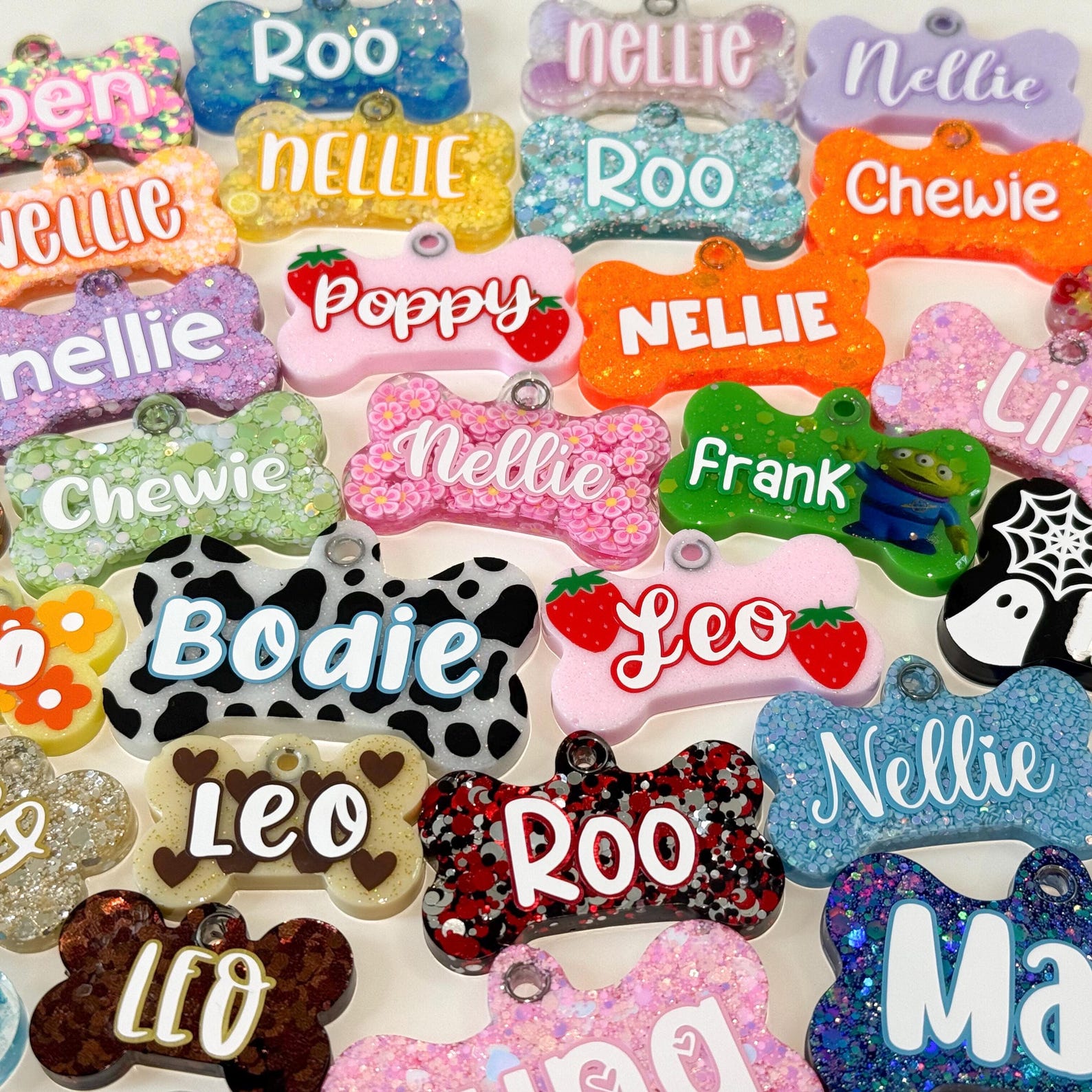 Custom Resin Dog Tag, Design Your Own Dog Tag, Custom Pet ID Tag, Puppy ...