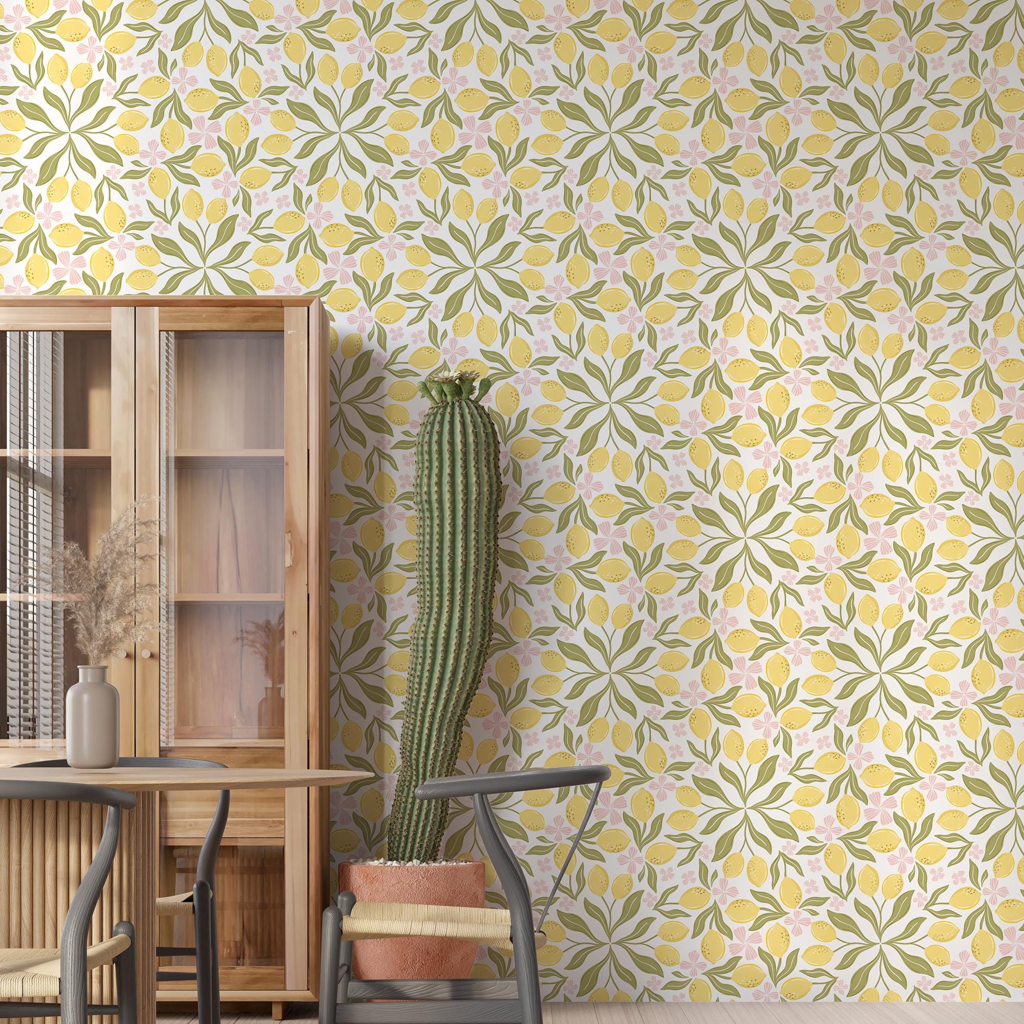 Lemon Tiles Design, Digital Seamless Pattern, Instant Download, Pattern ...