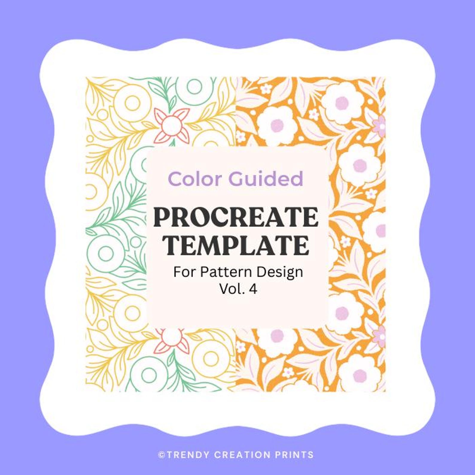 Procreate Seamless Pattern Template, Digital Design Tool (PDF Guide) - Etsy