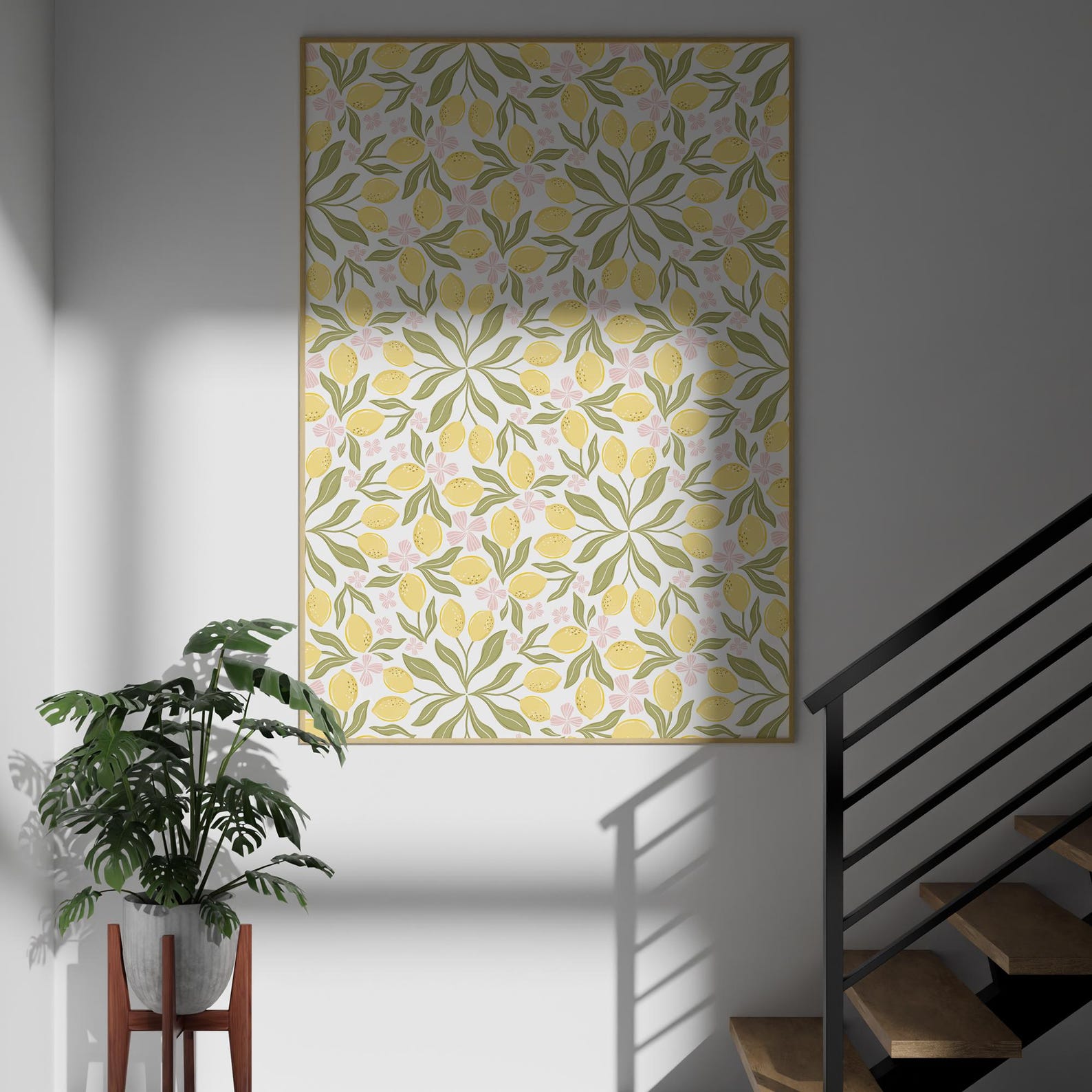 Lemon Tiles Design, Digital Seamless Pattern, Instant Download, Pattern ...