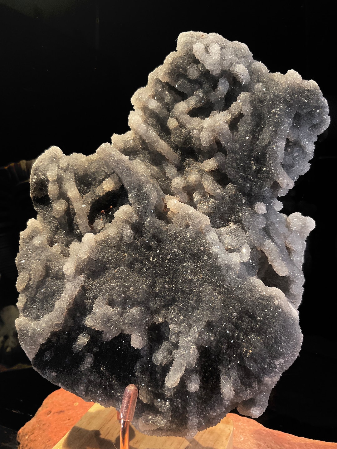 Large Sphalerite-drusy-sphalerite Crystal-sphalerite Cluster-specimen ...