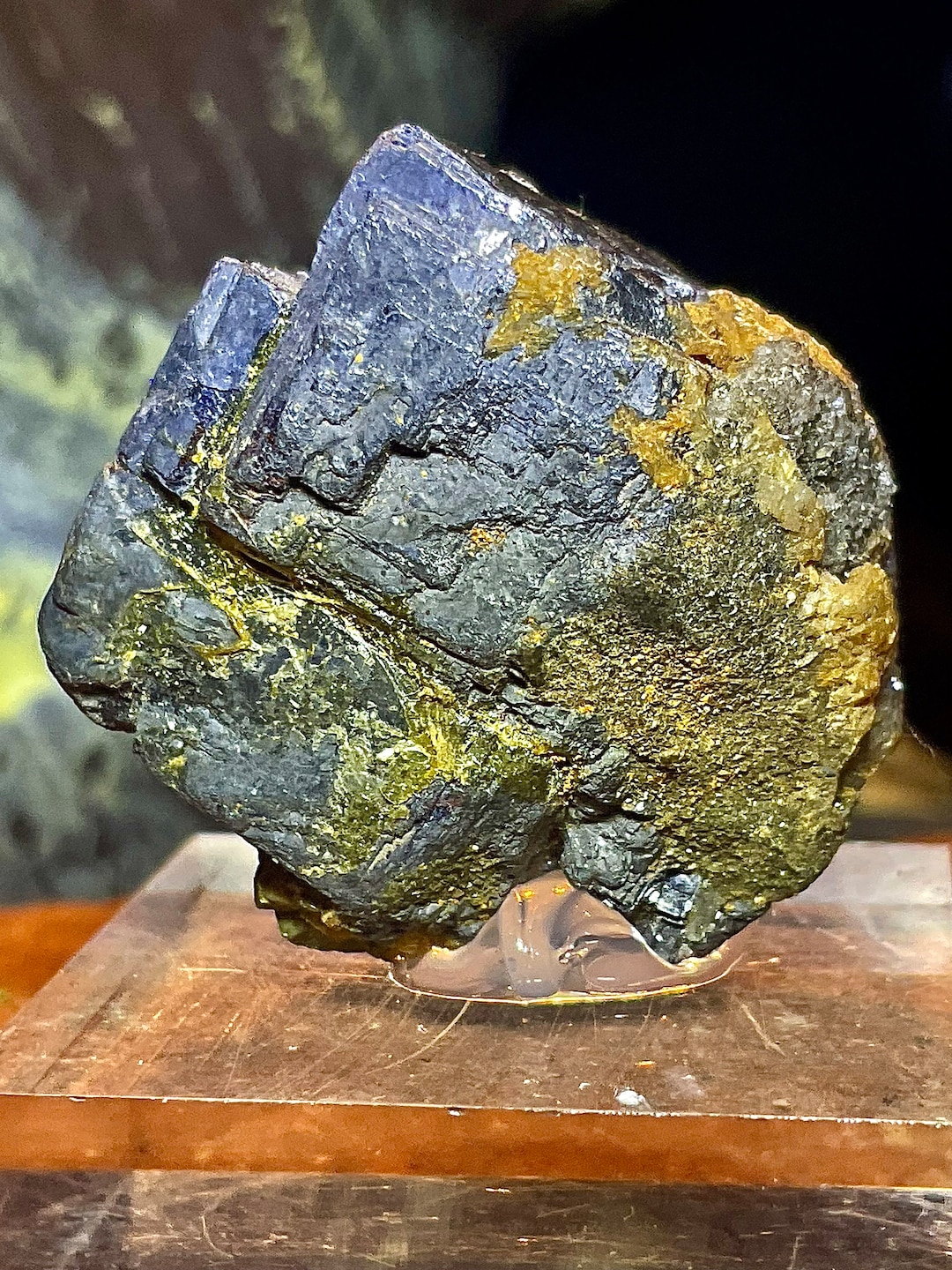 A Super Piece of Galena Aesthetic Druses of Lustrous Cubic, Brassy-gold ...