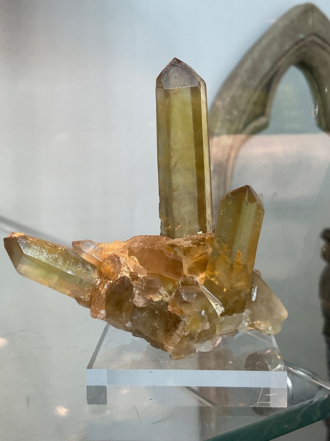 Citrine Quartz Pointed Cluster, Origin Guilin, Guanxi Zhuang, China 98 ...