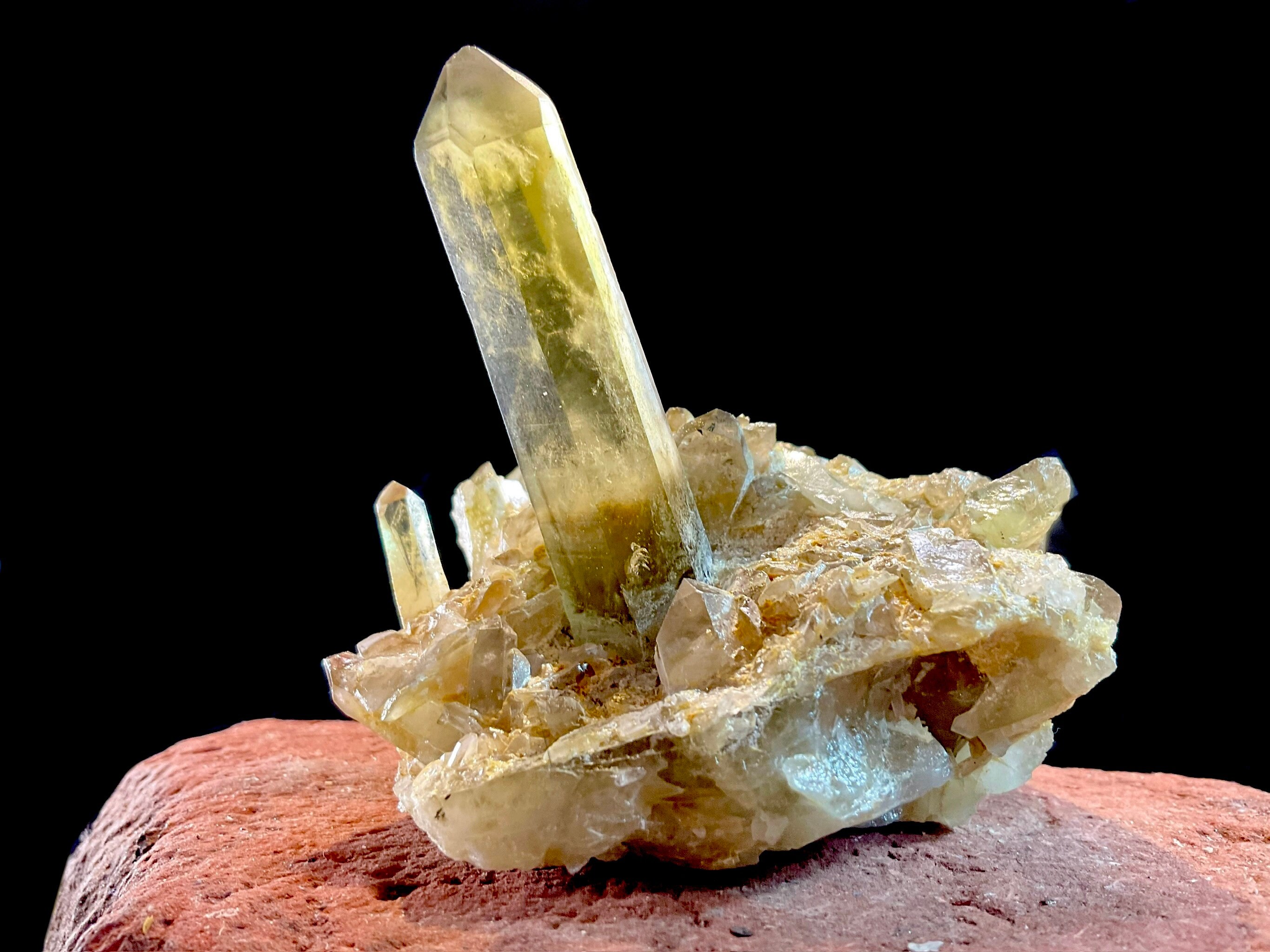 Citrine Quartz Pointed Cluster, Origin Guilin, Guanxi Zhuang, China 378 Gram - Etsy