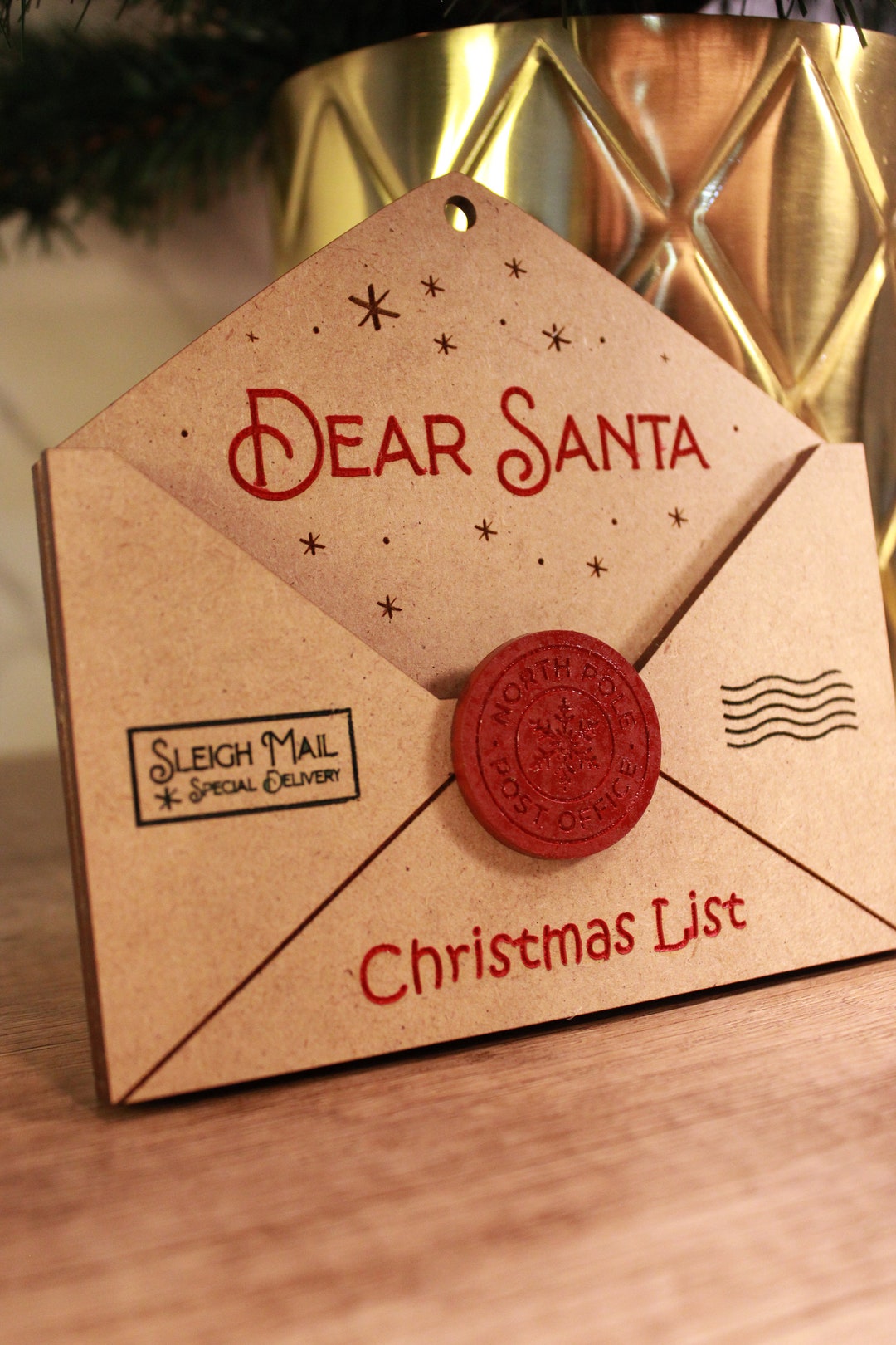 Letter to Santa Ornament: Personalized Christmas Wish List - Etsy