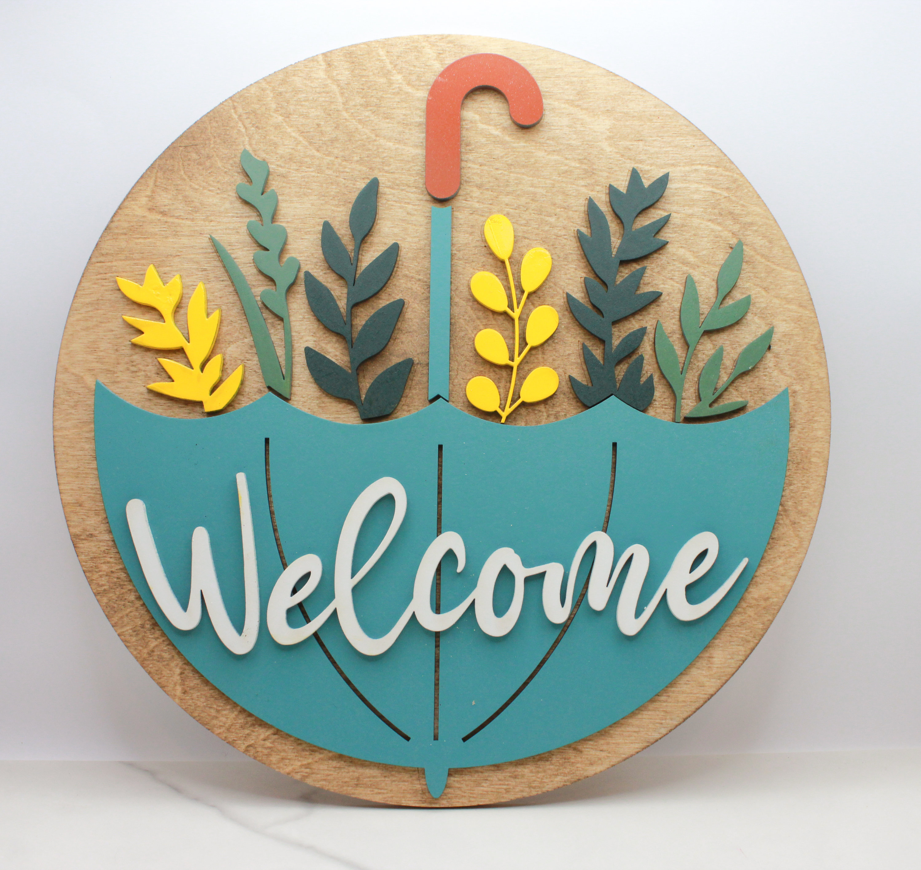 Spring Welcome Sign, Spring Décor, Welcome Flowers, Handmade Décor ...