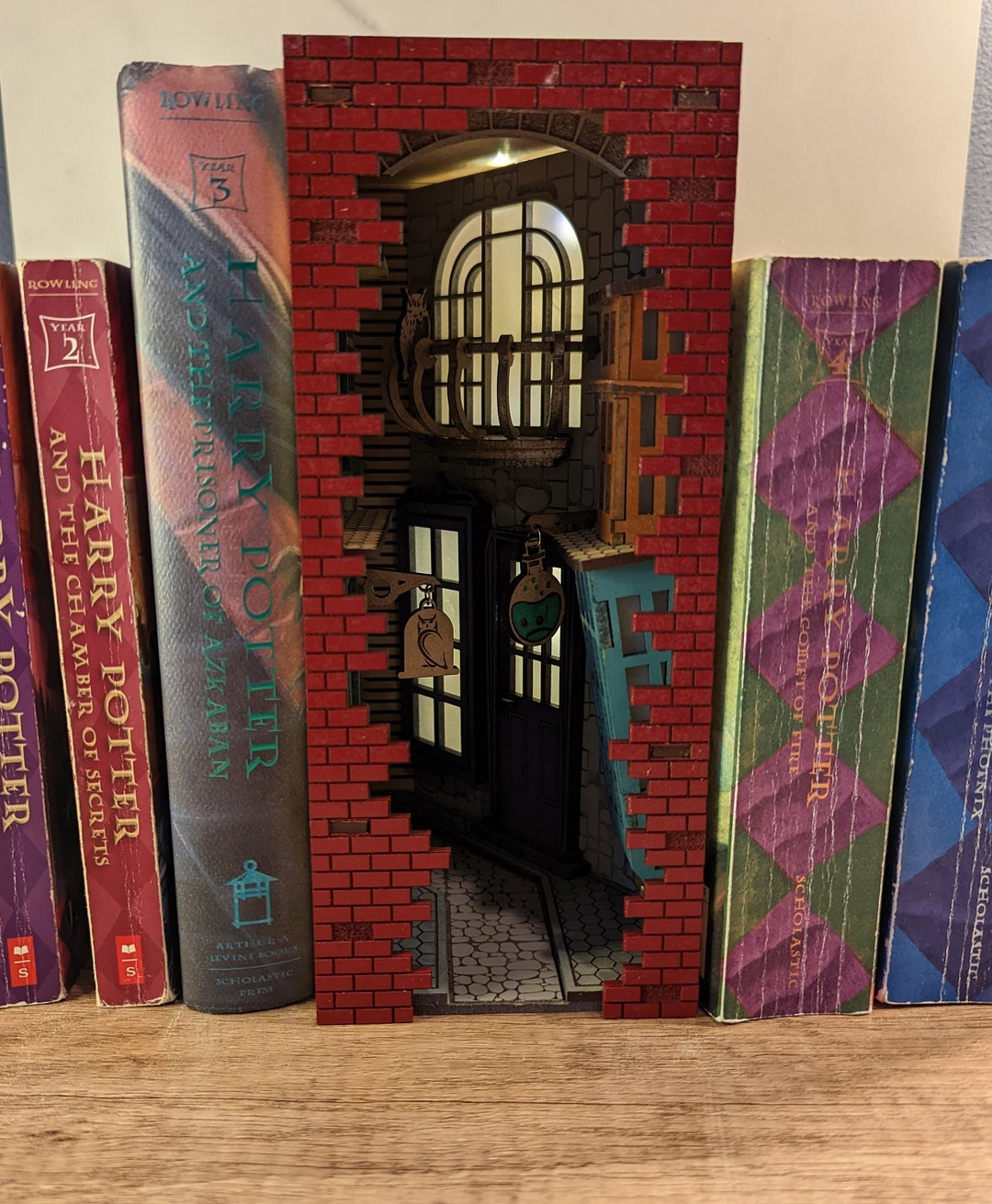 Magic Book Nook, Alley Book Nook, HP Book Nook, Gifts for Book Lovers ...