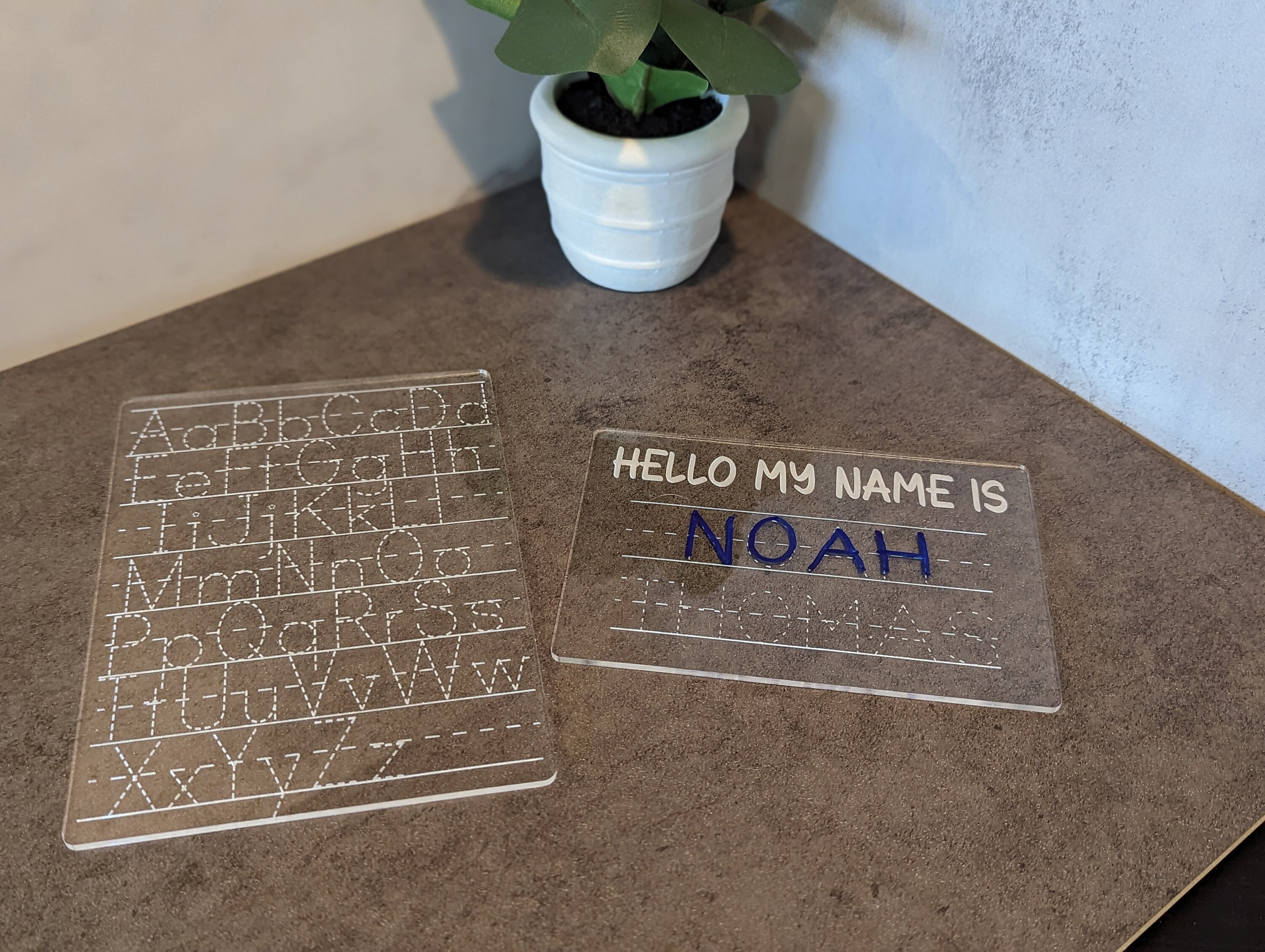 Acrylic Handwriting Tracer, Tracing Pad, Kid's Handwriting Practice ...