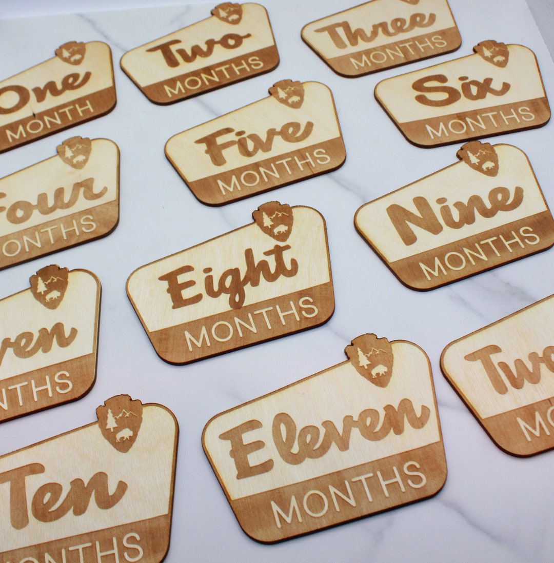 National Park Baby Milestones, Baby Gift, Woodland Forest Milestones ...