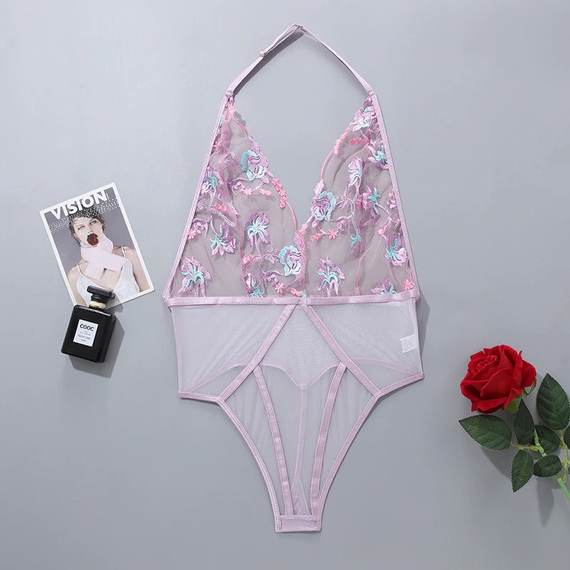 Ultra Sheer Bodysuit Sexy Jumpsuit Etsy