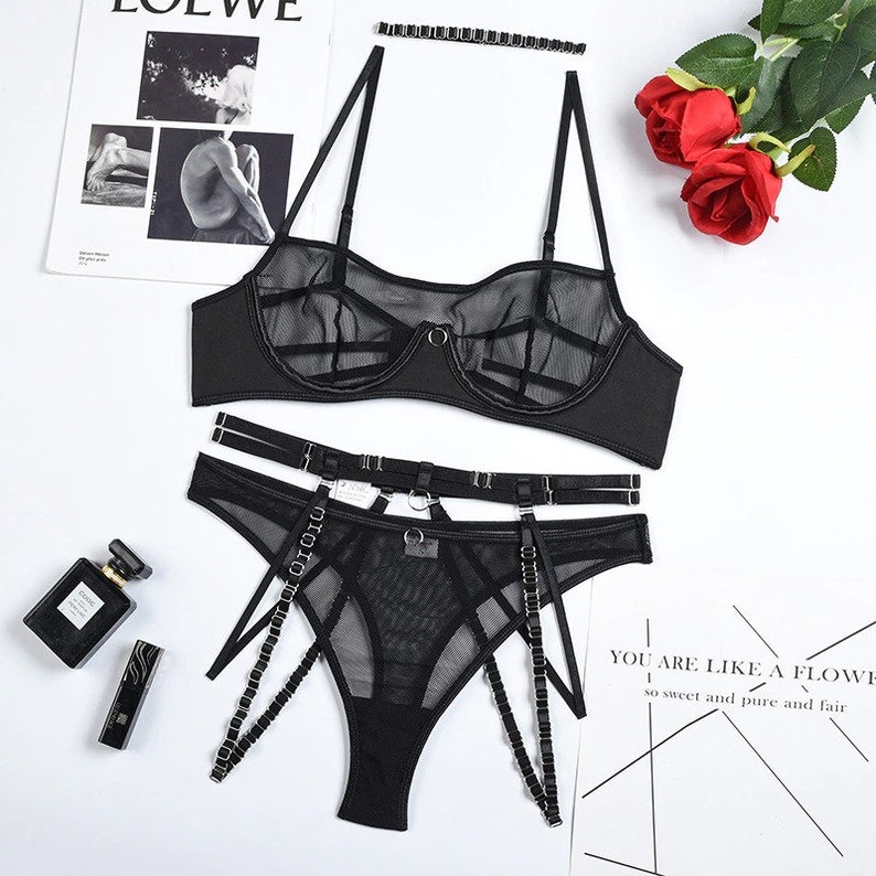 Sexy Sheer Underwear Set Sexy Lingerie Etsy