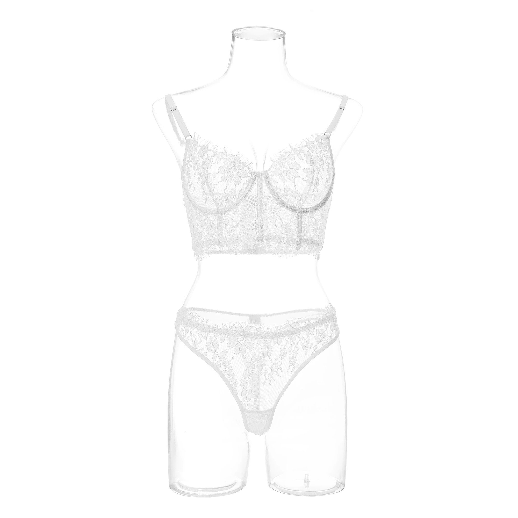 Erotic White Lace Lingerie Set Sexy Lingerie Etsy Australia