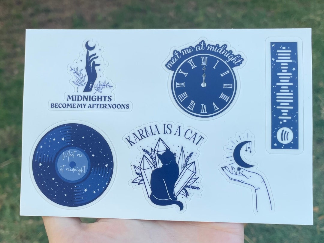 Taylor Swift Midnights Sticker Sheet Sticker Pack Midnights Album Vinyl ...