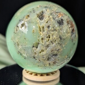 Chrysoprase Sphere Chrysoprase Crystal Ball Natural Chrysoprase Crystal ...