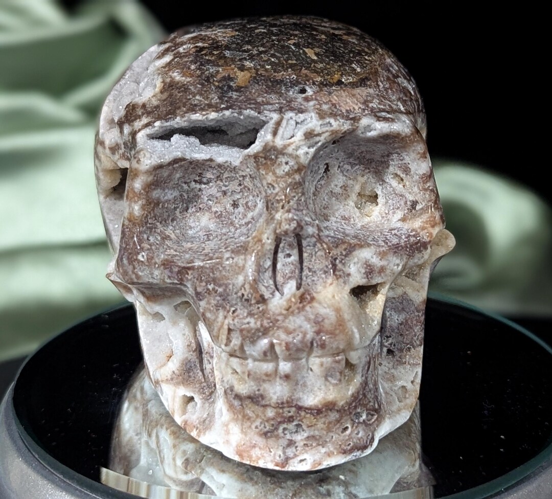 Sphalerite Crystal Skull ~ Natural Crystal Skull ~ Druzy Skull Crystal ...