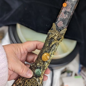 Crystal Point Altar Broom With Charms and Tumbles Protection Broom ...