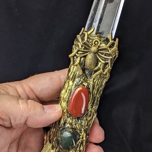 Crystal Point Altar Broom With Charms and Tumbles Protection Broom ...