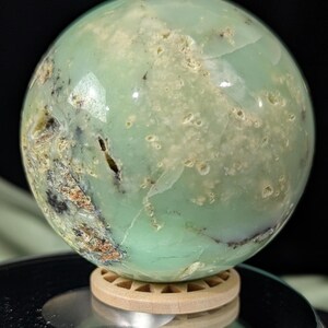 Chrysoprase Sphere Chrysoprase Crystal Ball Natural Chrysoprase Crystal ...