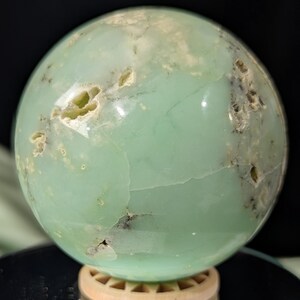Chrysoprase Sphere Chrysoprase Crystal Ball Natural Chrysoprase Crystal ...