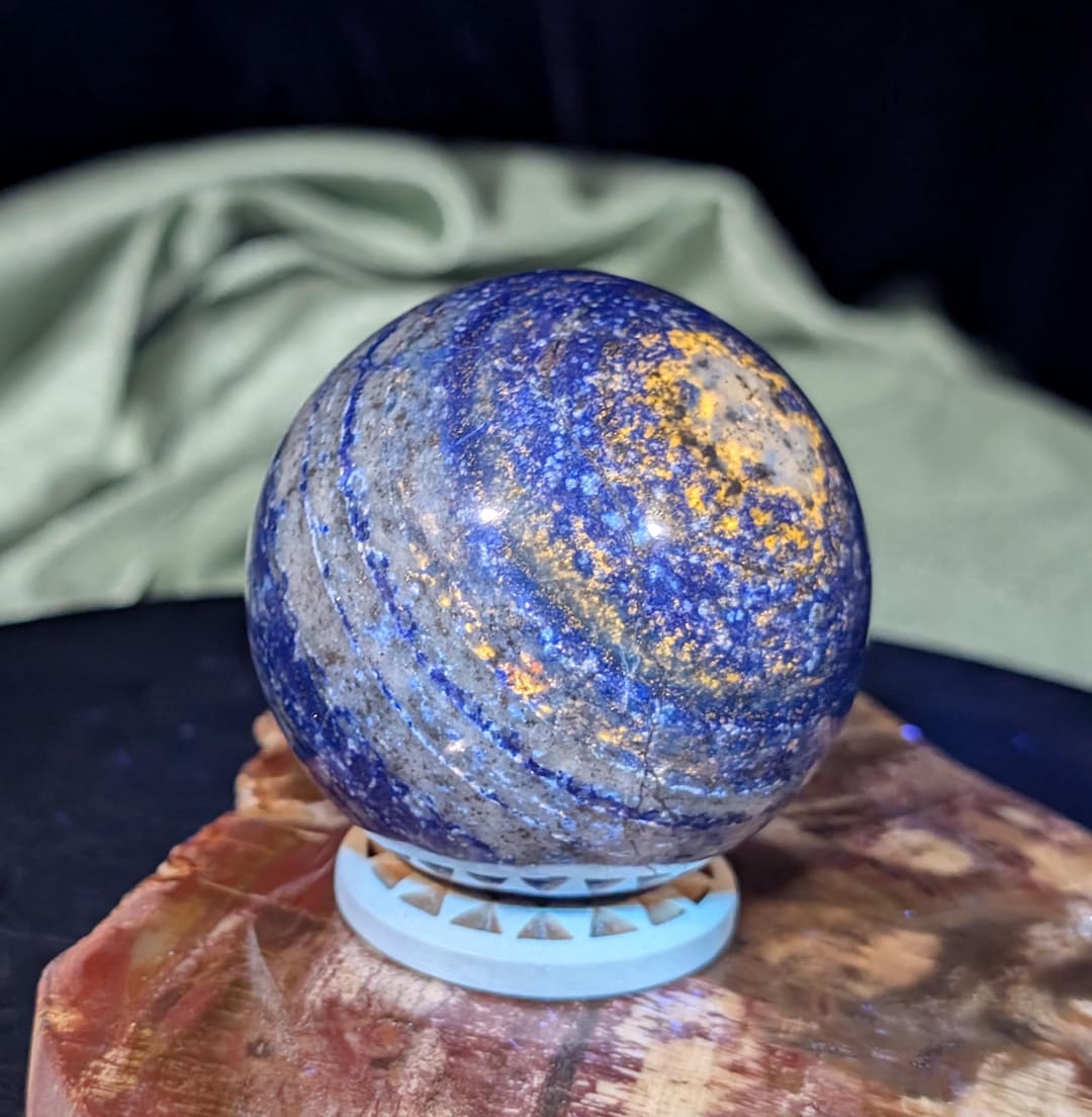Amazing Lapis Lazuli Crystal Sphere ~ Natural Lapis and Pyrite ~ Lapis ...
