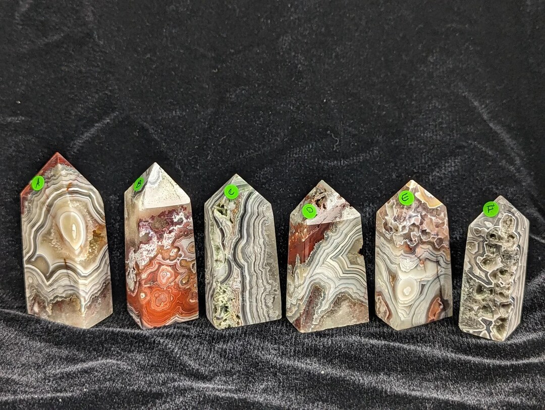 Mexican Crazy Lace Agate Towers ~ Crazy Lace Generator - Etsy