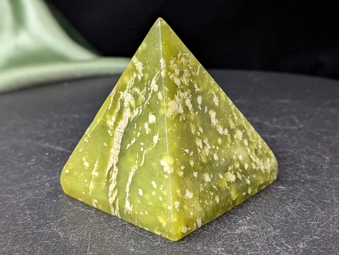 Lizardite Crystal Pyramid ~ Natural Lizardite Crystal ~ Green Crystal ...
