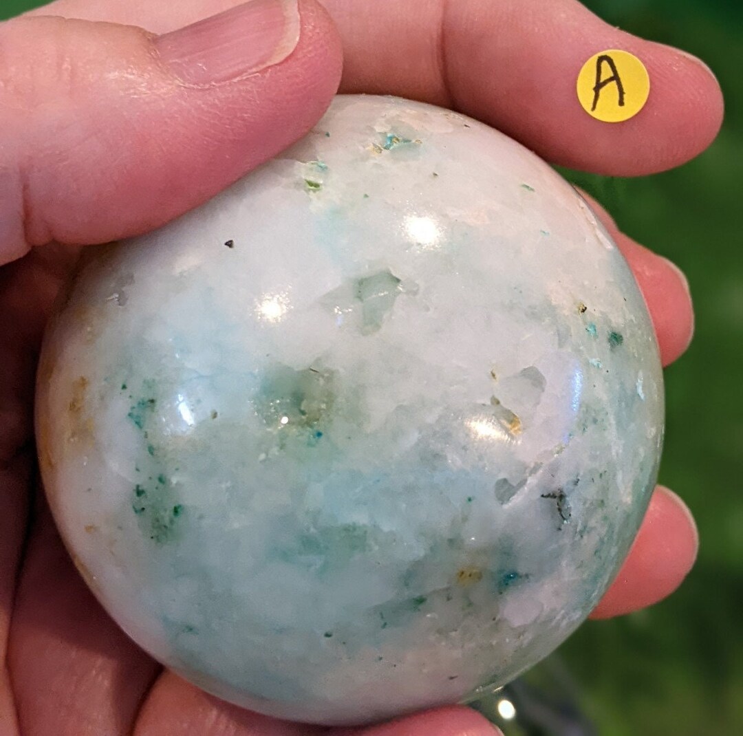 Phoenix Stone Sphere ~ Fynchenite Sphere ~ Phoenix Stone Crystal Ball ...