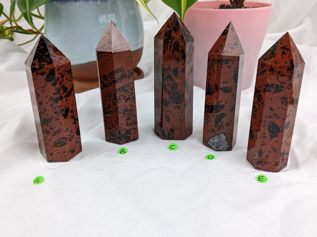 You Choose - Mahogany Obsidian Towers ~ Obsidian Altar/home Decor ~ Red ...