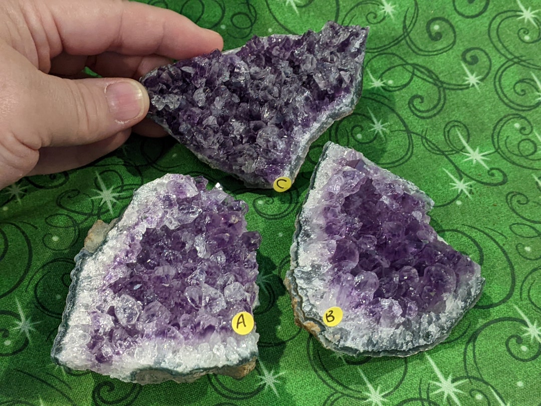 Raw Natural Amethyst Crystal Clusters From Uruguay ~ Amethyst Specimen ...