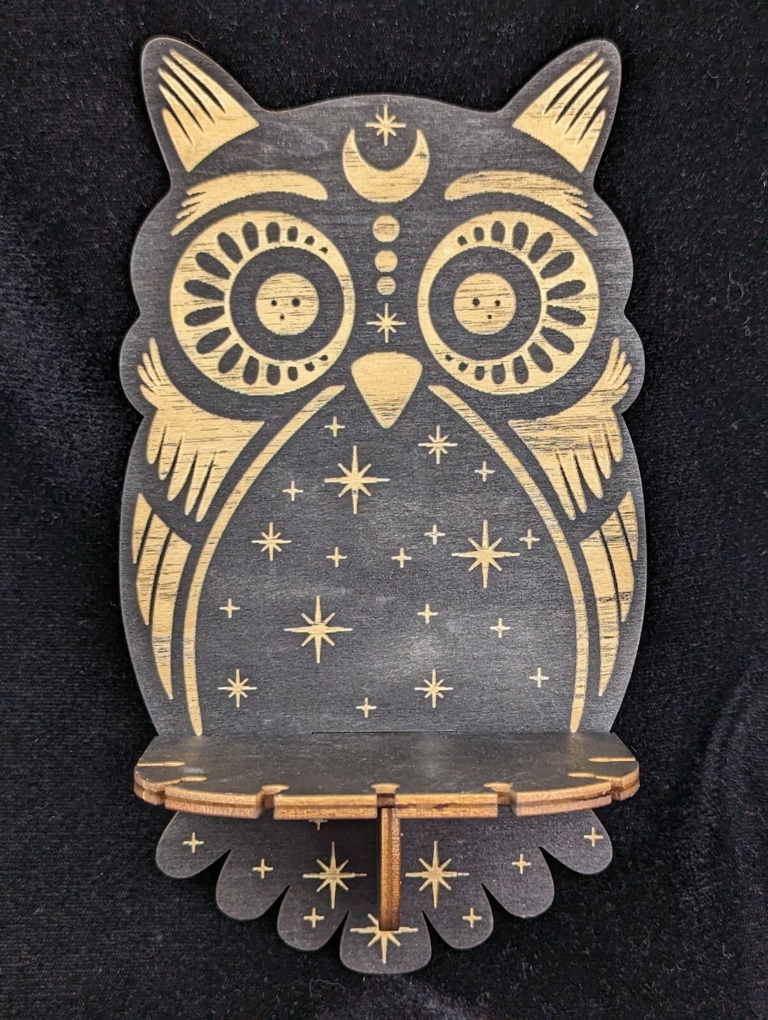 Celestial Owl Shelf ~ Owl Display Shelf ~ Wood Owl Shelf ~ Owl Decor - Etsy