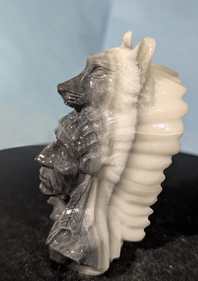 Native American Figurine ~ Crystal Native American Figurine ~ Tai Chi ...