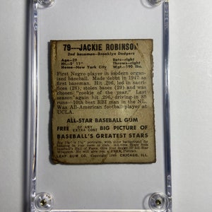 Jackie Robinson Baseball Card - Etsy