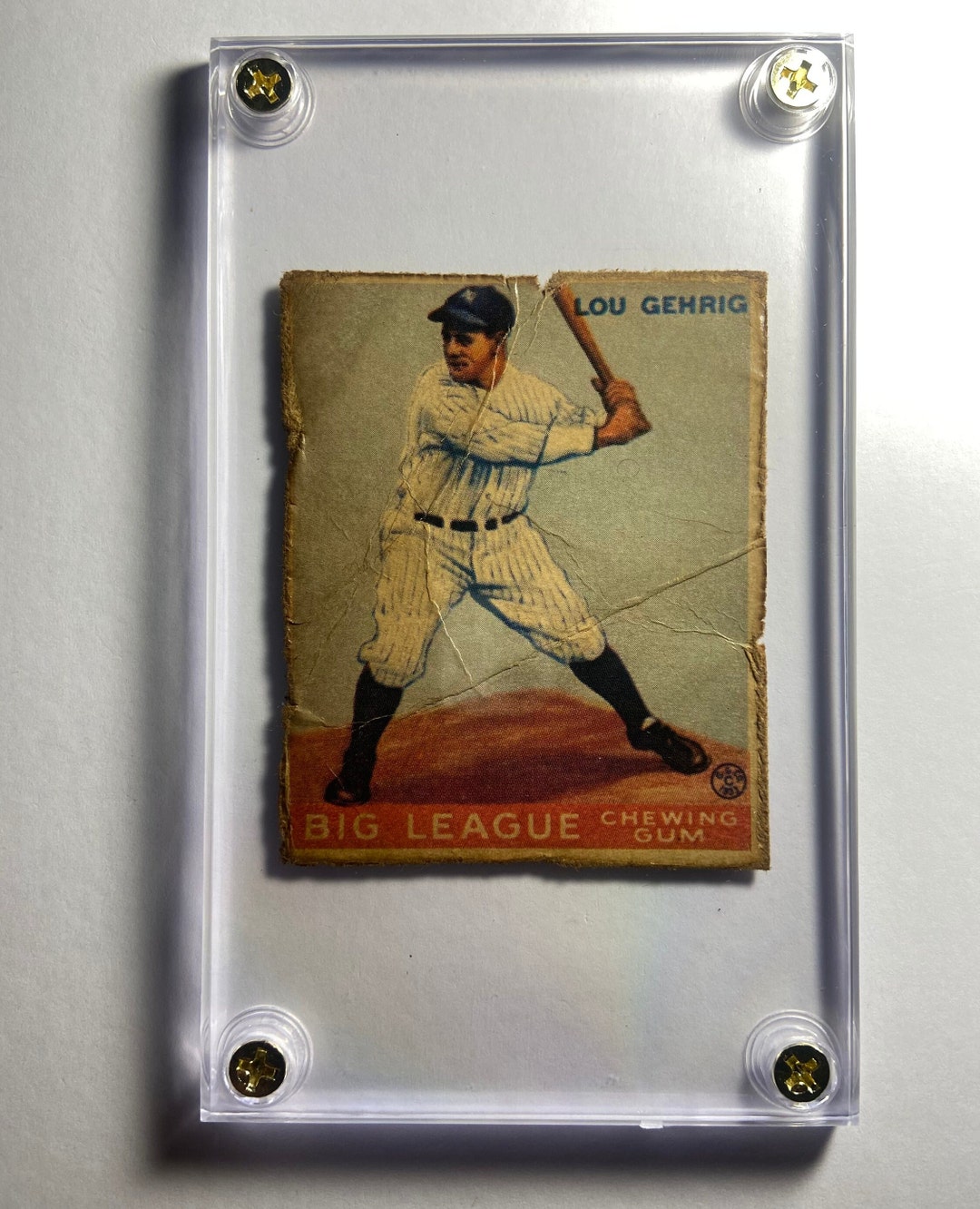 Lou Gehrig - Baseball Card - Etsy
