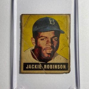 Jackie Robinson Baseball Card - Etsy