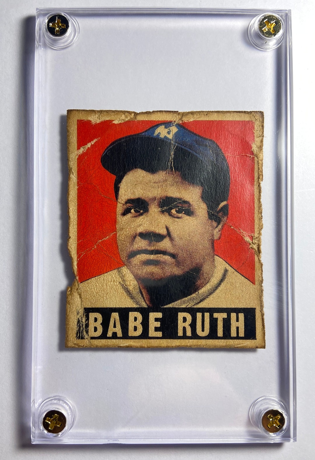 Babe Ruth Baseball Card - Etsy