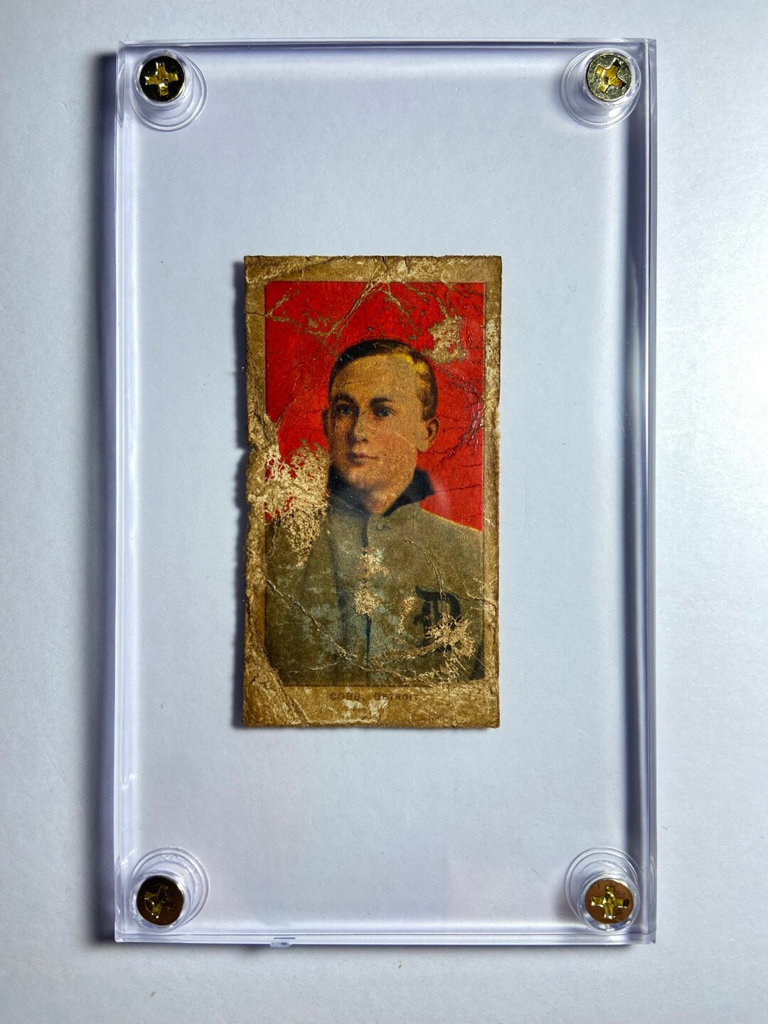 Ty Cobb - Tyrus Raymond Cobb -baseball Card - Red Front - Nicknamed ...