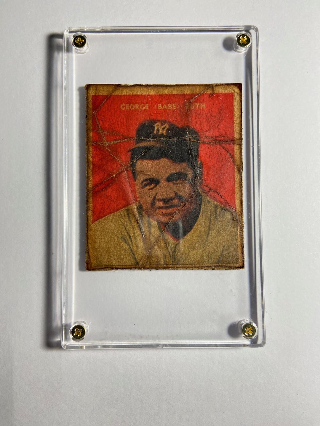 George Herman babe Ruth Baseball Card Regarded as One of the Greatest ...