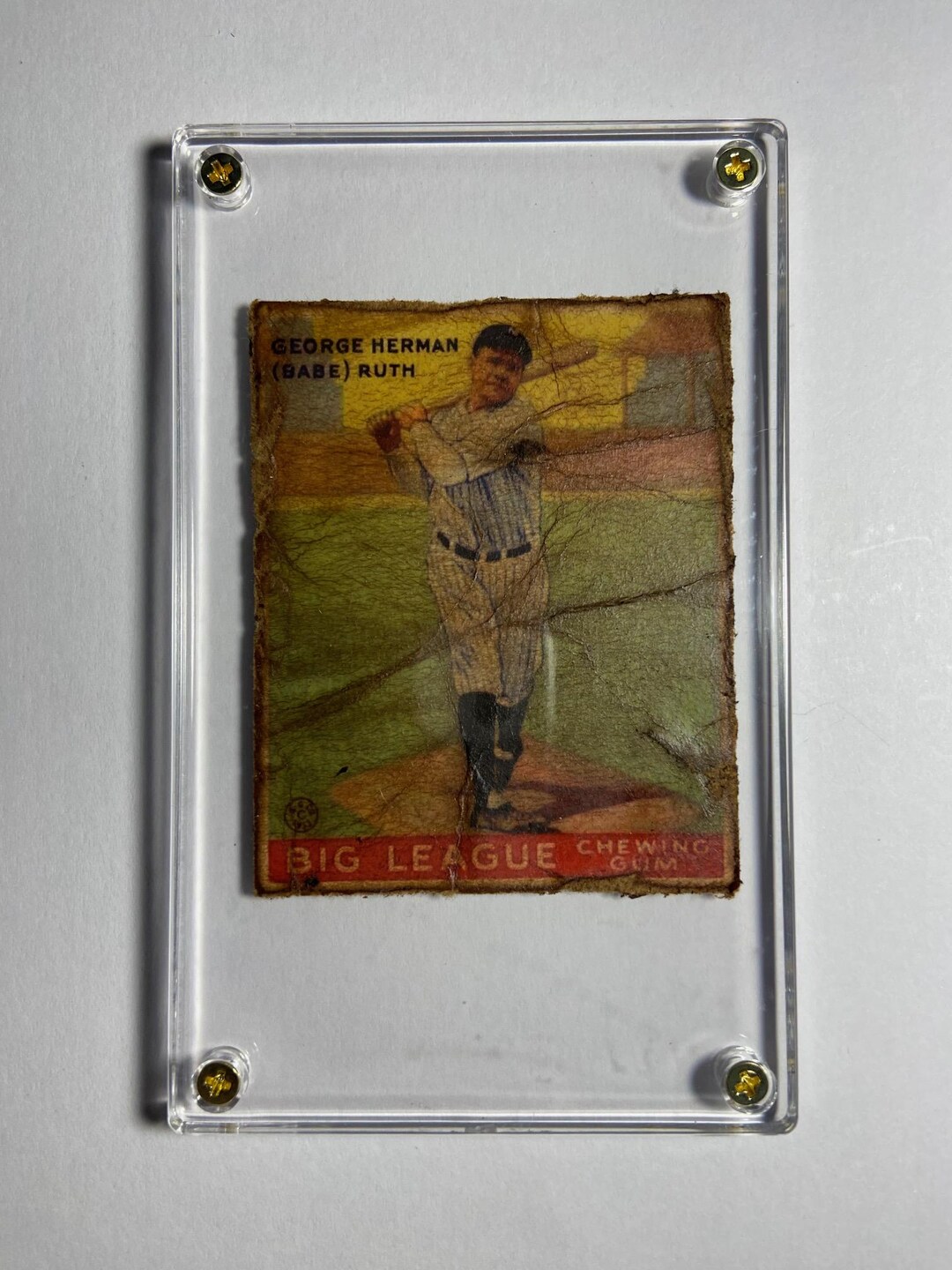 George Herman "babe" Ruth - Baseball Card - Boston's Subsequent 86-year ...