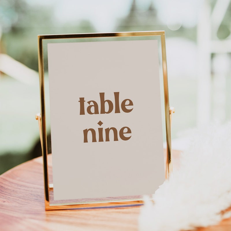 Vintage Table Number - Etsy
