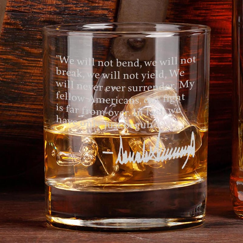 Trump Bulletproof Whiskey Glass - Etsy