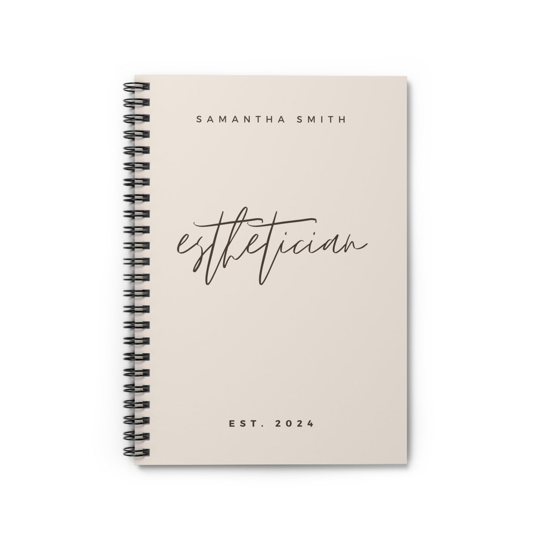 Esthetician Notebook, Skin Care Notebook, Laser and Botox Gift ...