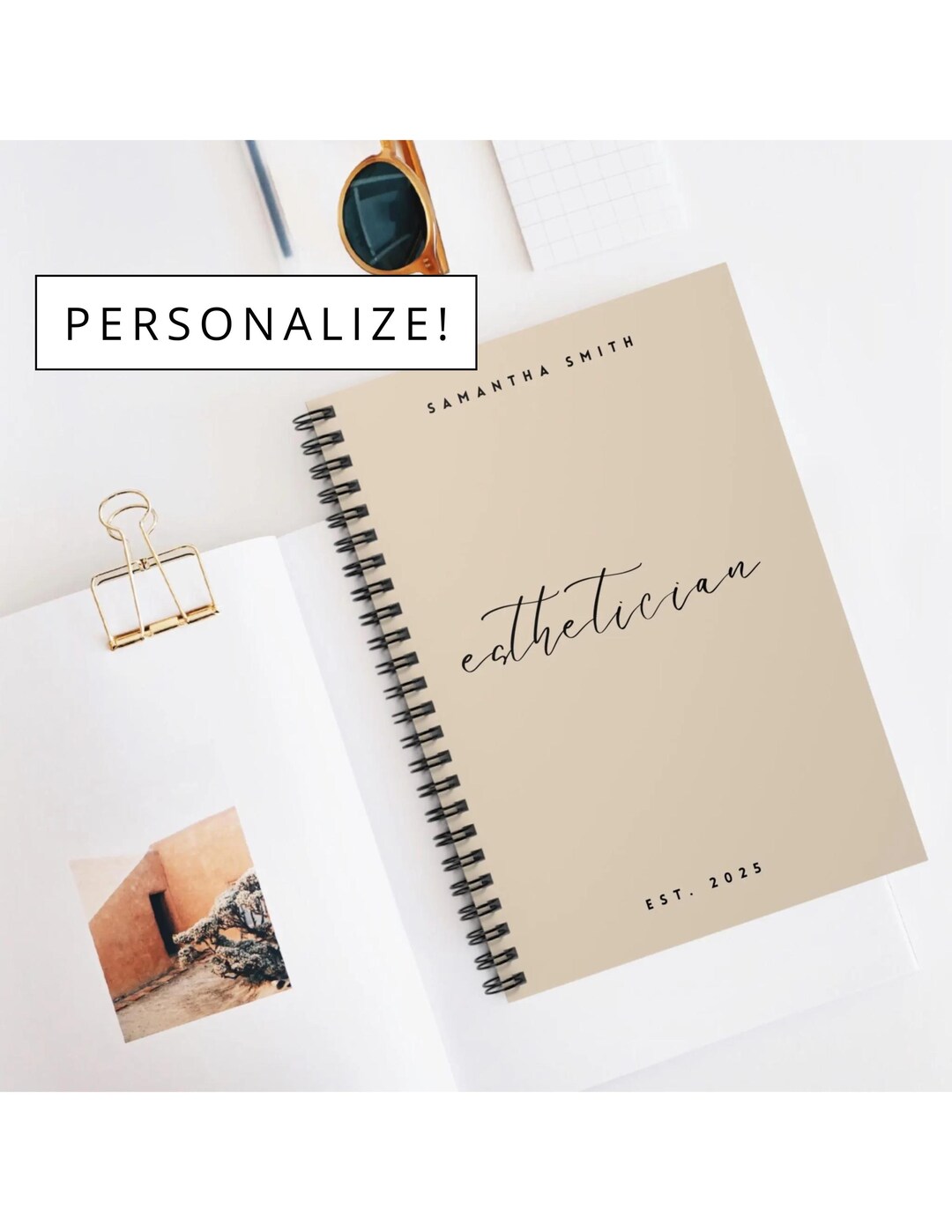 Custom Esthetician Planner Best Friend Grad Gift Minimalist ...